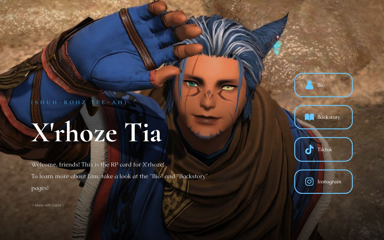 X'rhoze Tia RP Carrd